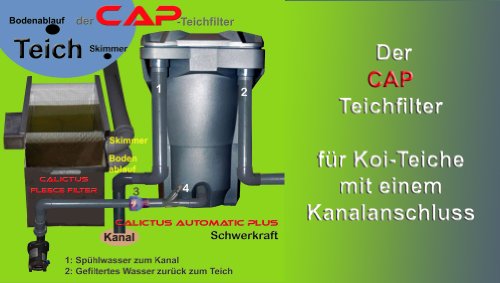 CAP-Teichfilter Automatik mit Calictus Vliesfilter Test